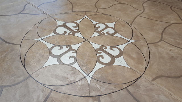 Slate Texture - Patio - Houston - by Concepts In Concrete | Houzz