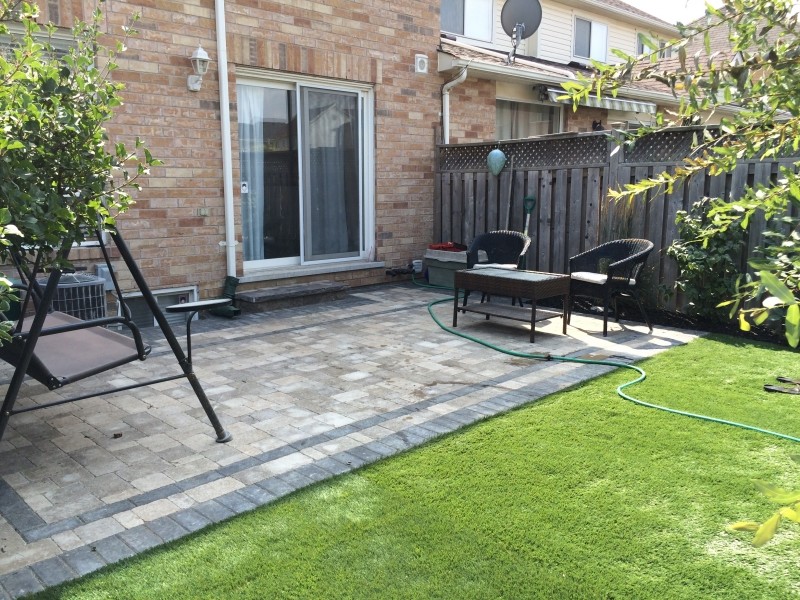 Small backyard for townhouse - Patio - Toronto - by Interlock ...