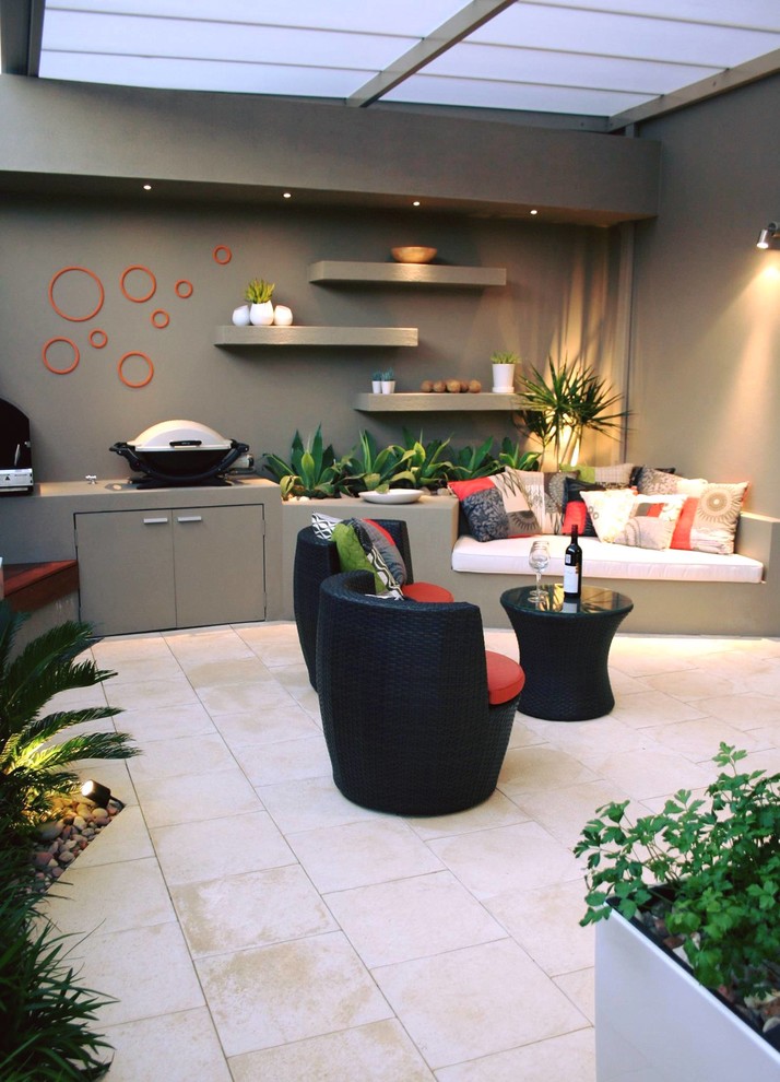 Small Courtyard Design - Contemporary - Patio - Perth - by Evolve ...