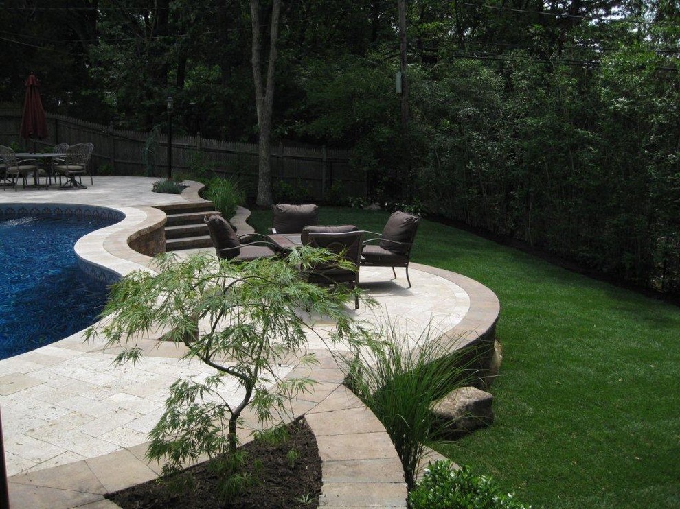 Smithtown Pool scape - Traditional - Patio - New York - by Design and ...