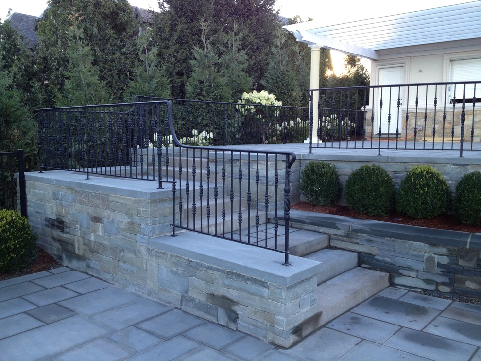 Snapped Bluestone Steps - Contemporary - Patio - New York - by Mufson ...