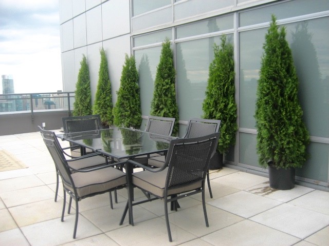 Sophisticated High Rise Condo & Terrace - Contemporary - Patio ...