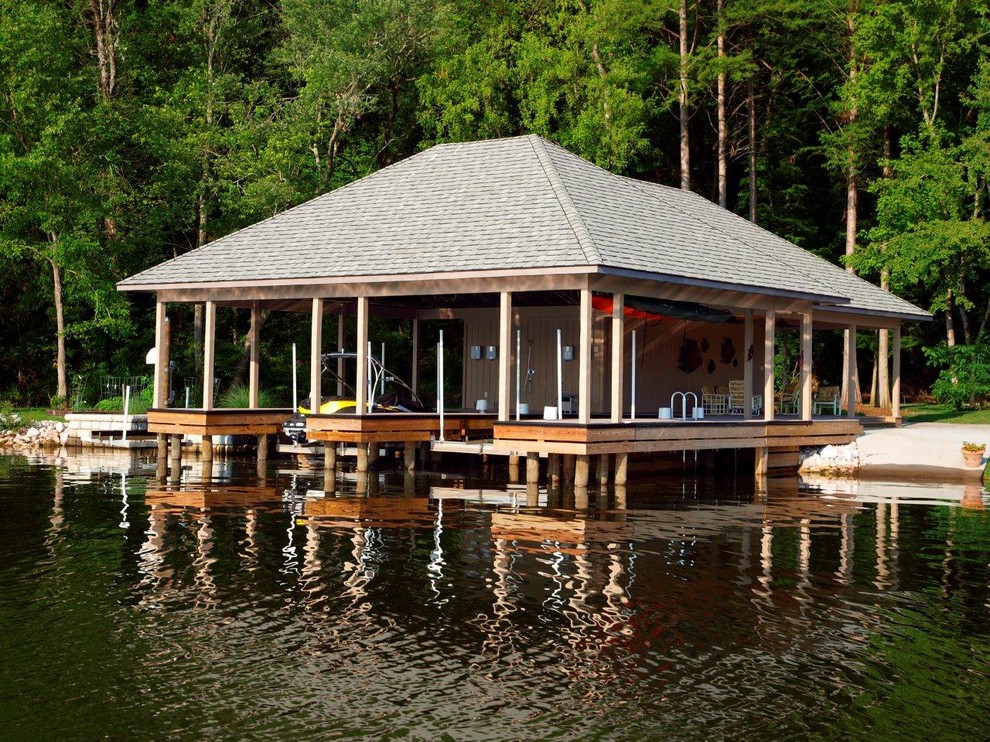 Southern Shores Boat Houses - Outdoor Spaces on the Water - Tropical ...