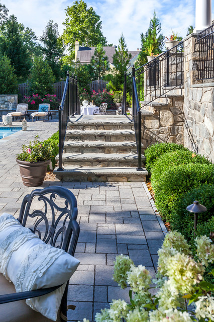 Stairs to Upper Terrace - Contemporary - Patio - DC Metro - by Kane ...