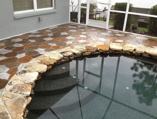 Stamped concrete, and stamped concrete overlays - Patio - Tampa - by ...