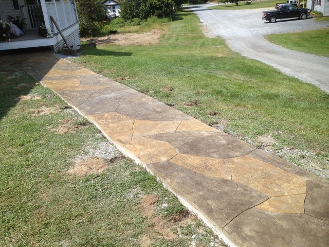 Stamped Concrete - Rustic - Garden - Burlington - by Maple Creek ...