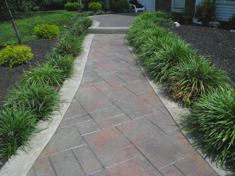 Stamped Concrete- Steps and Walkways - Transitional - Patio - New York ...