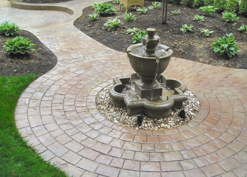 Stamped Concrete- Steps and Walkways - Transitional - Patio - New York ...