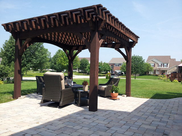 Start to Finish DIY Timber Frame Pergola Install - Traditional - Patio ...