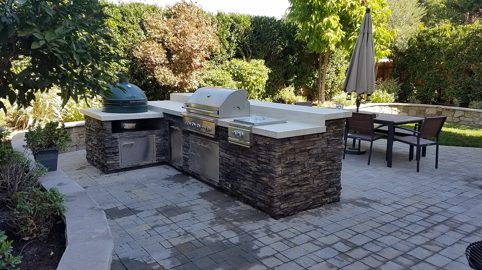 Stone & IPEWood BBQ Island - Contemporary - Patio - Los Angeles - by L ...