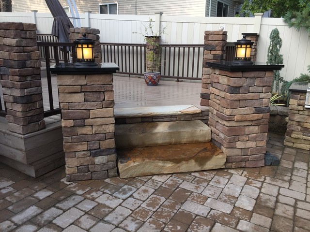 Stone columns - Patio - New York - by Wagner Construction Services Inc ...