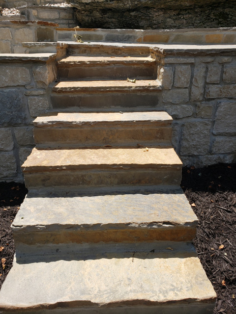 Stone Steps, Retaining Walls - Patio - Kansas City - by Absolute ...