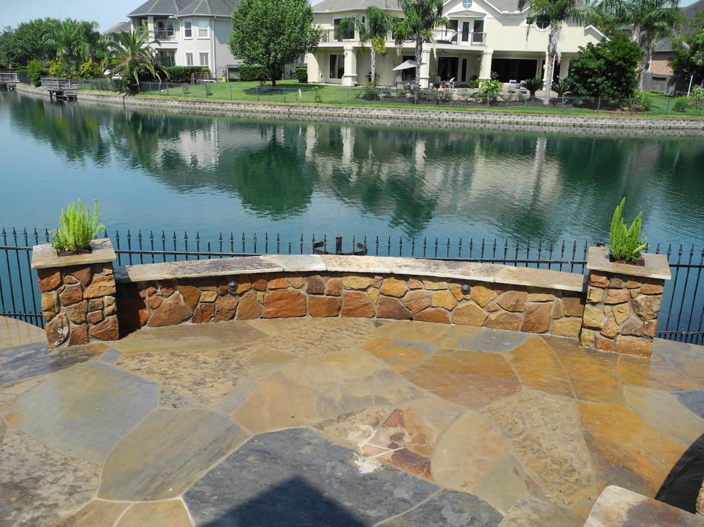 Stone Work - Traditional - Patio - Houston - by Bushmaster Landscape ...