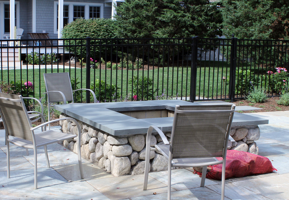 Stone Work - Traditional - Patio - Boston - by Rapoza Landscape, Inc ...