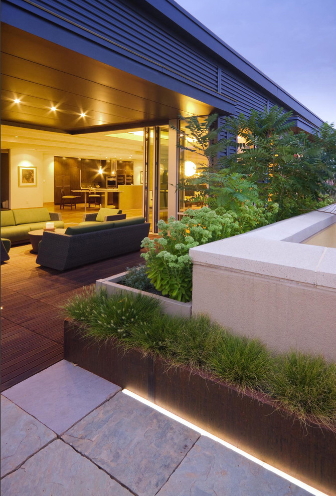Strip Light - Modern - Patio - New York - by R DESIGN Landscape ...