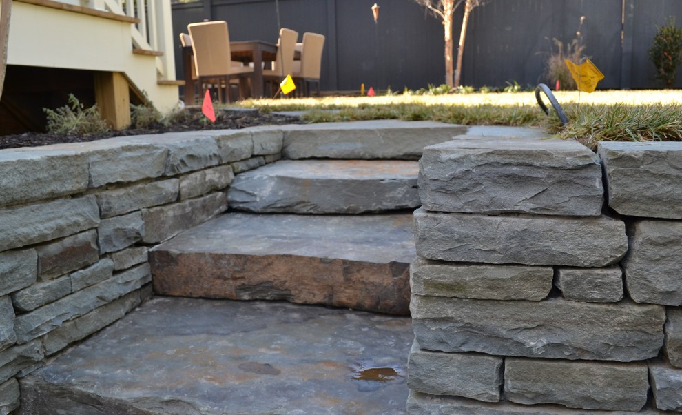 Sunken Stone Patio - Traditional - Patio - DC Metro - by Landed | Houzz