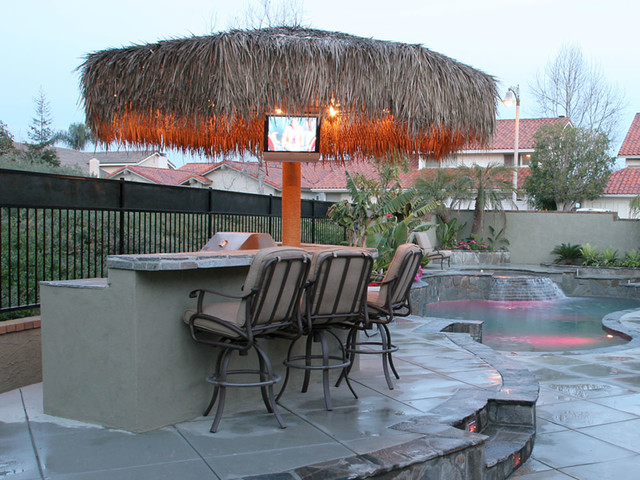 Swan Pools | Swimming Pool Company | BBQ - Traditional - Patio - Orange ...