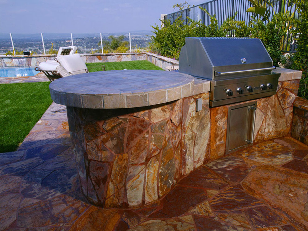 Swan Pools | Swimming Pool Company | BBQ - Traditional - Patio - Orange ...
