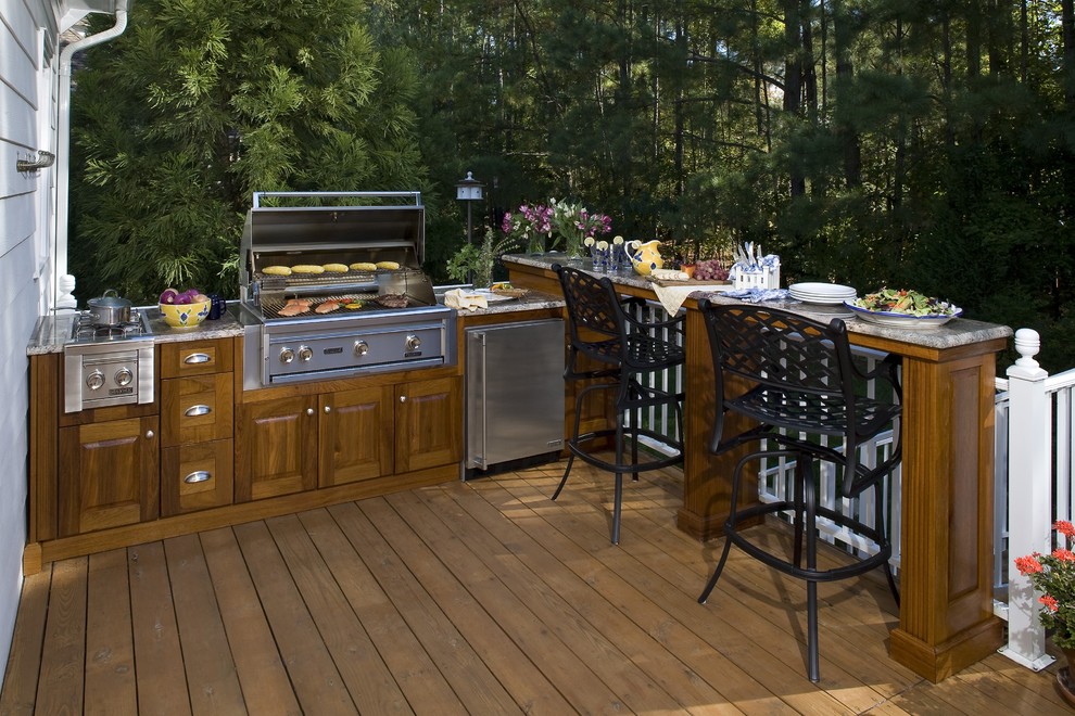 Teak outdoor kitchen. - Tropical - Patio - Richmond - by Custom ...