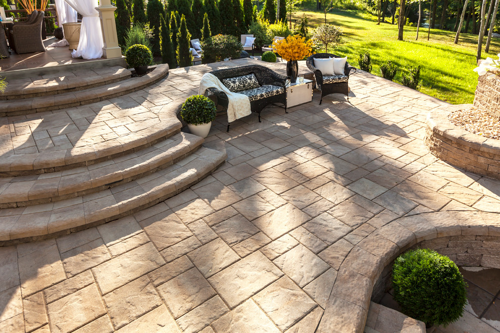 Techo-Bloc Display - Traditional - Patio - New York - by R.P. Smith ...