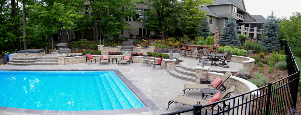 Terraced pool project - Traditional - Patio - Minneapolis - by Daryl ...