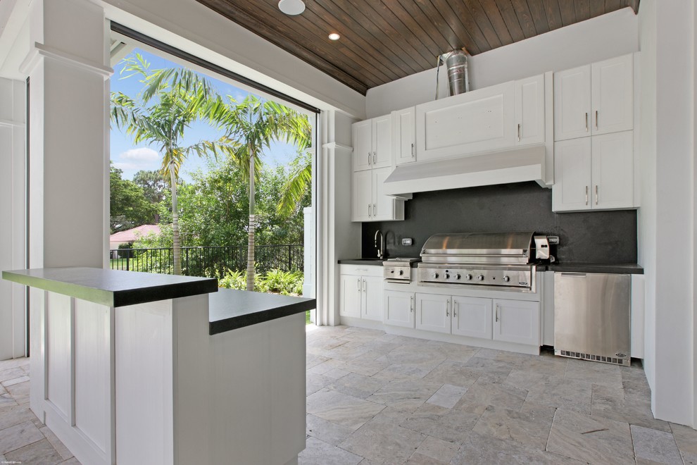 The Cabe Custom - Beach Style - Patio - Miami - by Marc Julien Homes ...