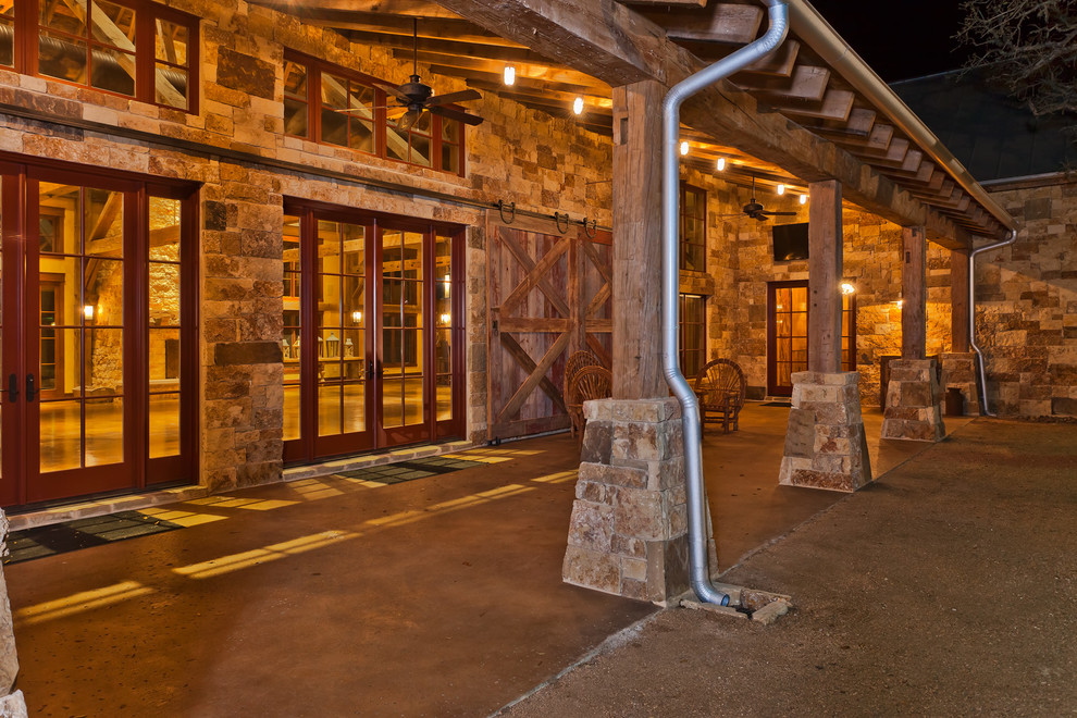 The Party Barn @ Branded T Ranch - Rustic - Patio - Austin - by Todd ...