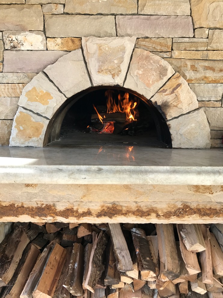 The Pizza Pavilion - Rustic - Patio - Portland - by American Stone | Houzz
