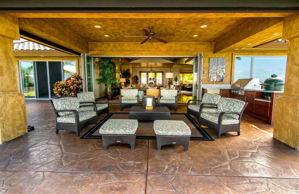 The Sea House Back Lanai - Tropical - Patio - Hawaii - by Suda Shades ...