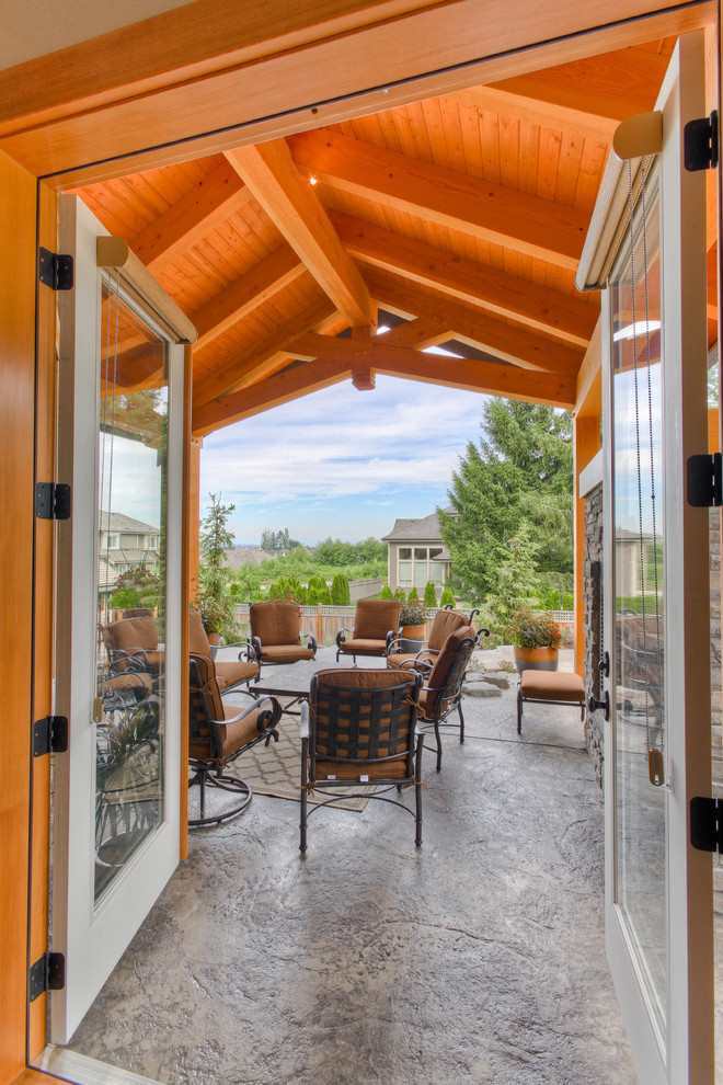 Timber Frame City Home - Traditional - Patio - Vancouver - by Kettle ...