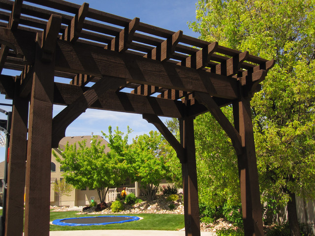 Timber Frame Garden Arbor - Clásico - Patio - Salt Lake City - de ...