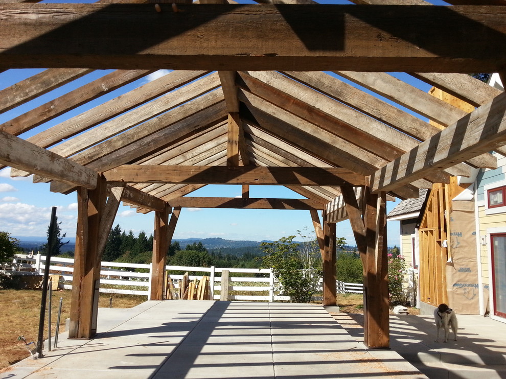 Timber Frame Pavilion - Patio - New York - by New Energy Works ...