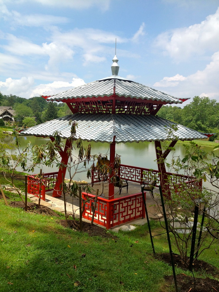 Timber Framed Pagoda - Asian - Patio - Philadelphia - by Hugh Lofting ...