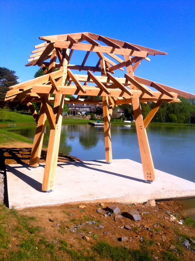 Timber Framed Pagoda - Asian - Patio - Philadelphia - by Hugh Lofting ...