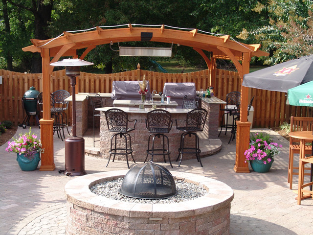 Timber Pergola w/Bar - Contemporary - Patio - Baltimore - by Outdoor ...