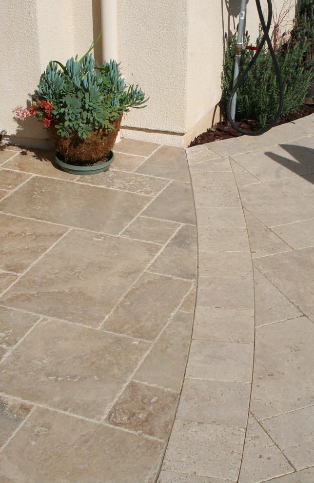 Travertine Patio - Traditional - Patio - San Francisco - by South ...