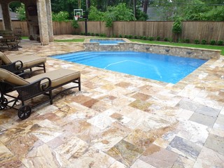 Travertine Pavers - Traditional - Patio - Houston - by Travertine ...