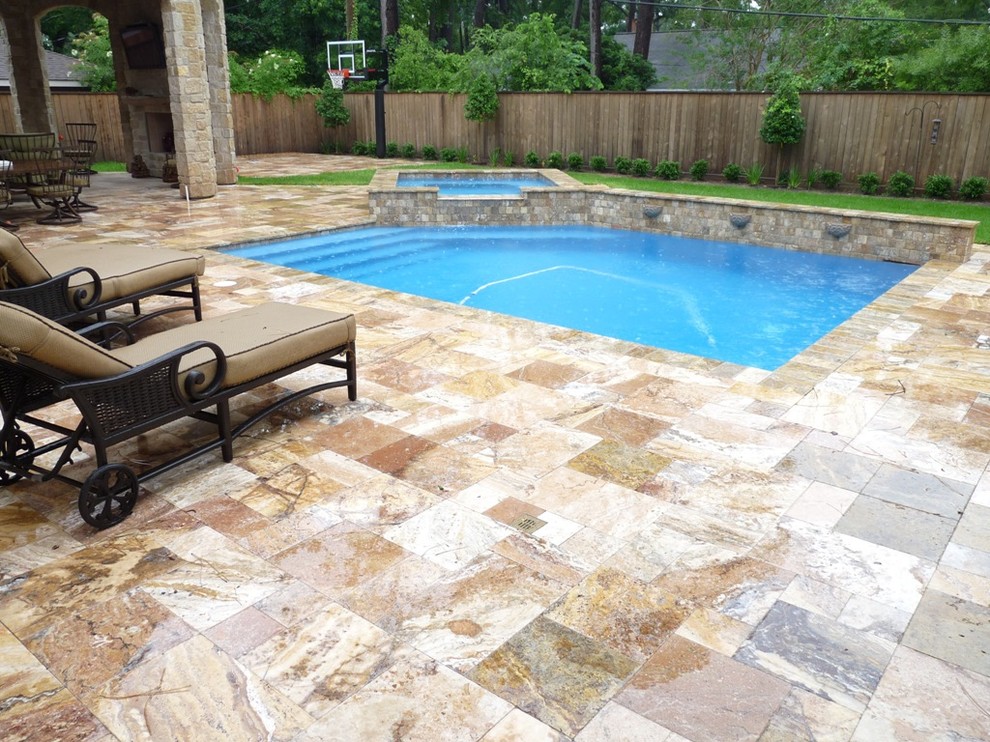 Travertine Pavers - Traditional - Patio - Houston - by Travertine ...