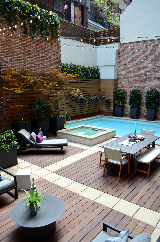 Tribeca Pool Garden - Contemporary - Patio - New York - by Jeffrey Erb ...