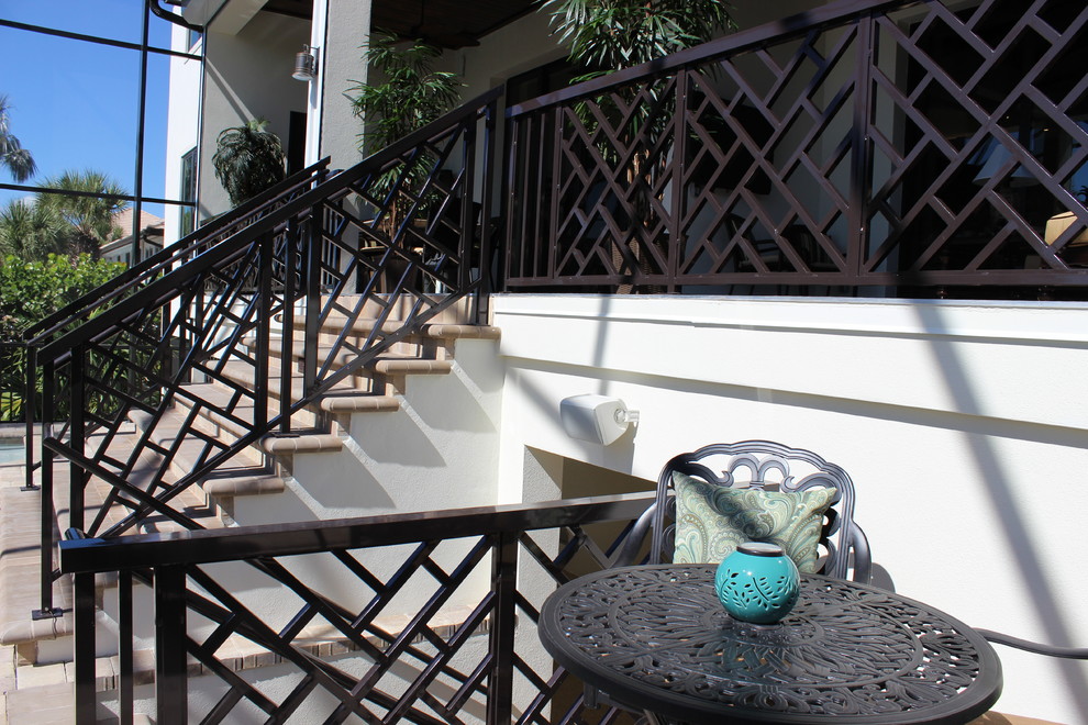 Tropical Veranda - Exterior Aluminum Rail - Tropical - Patio - Other ...