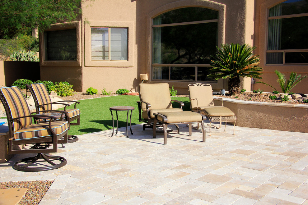 Tucson Travertine - Traditional - Patio - Phoenix - by Santa Rita ...