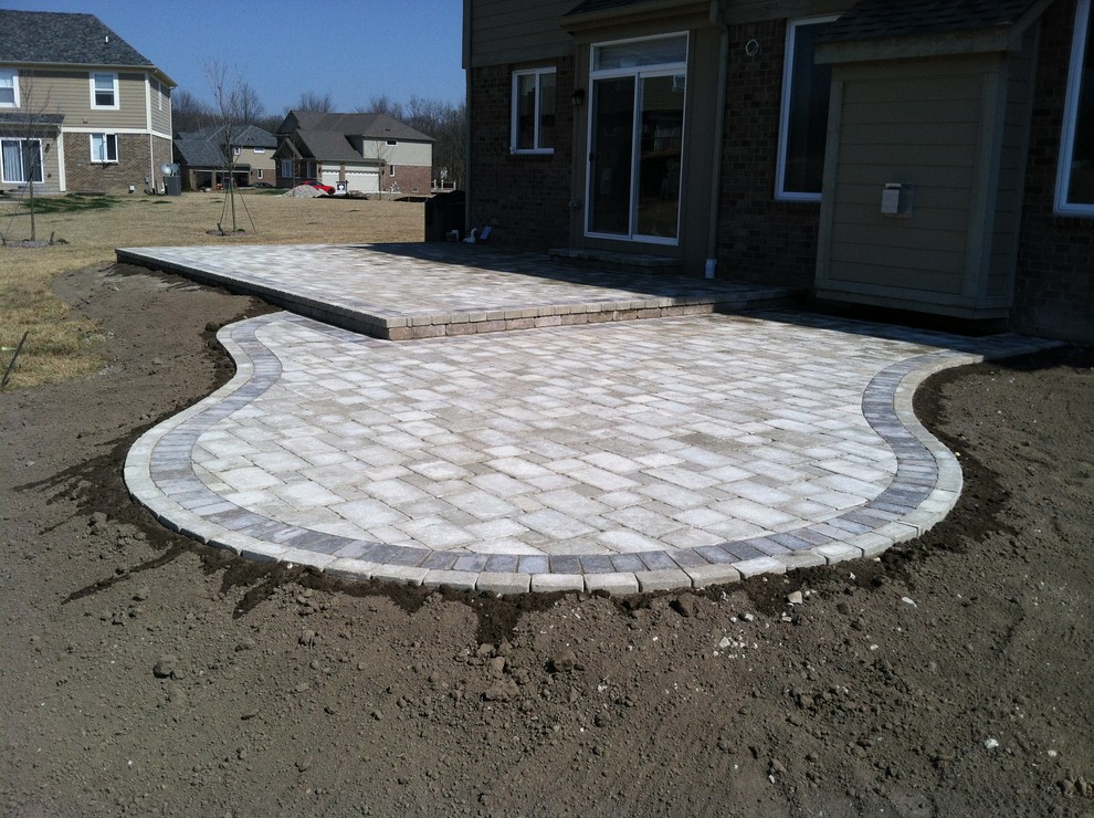 tumbled paver patios - Traditional - Patio - Detroit - by Apex ...