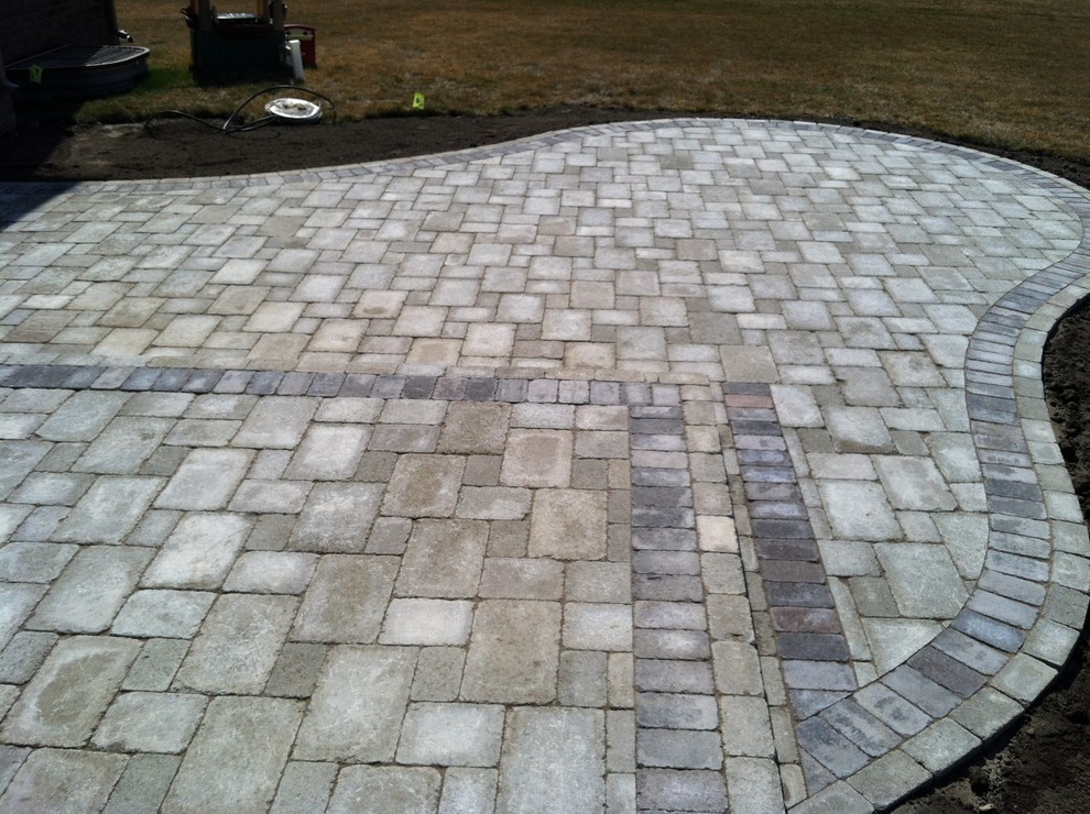 tumbled paver patios - Traditional - Patio - Detroit - by Apex ...