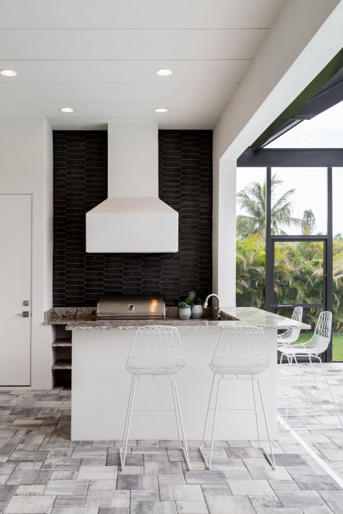 27+ Outdoor Kitchen Backsplash ( FUNCTIONAL & STYLISH ) - Designs