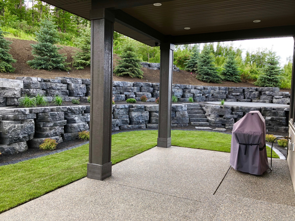 Twisted Rock - Patterson Retaining Walls - Patio - Calgary - by Twisted ...
