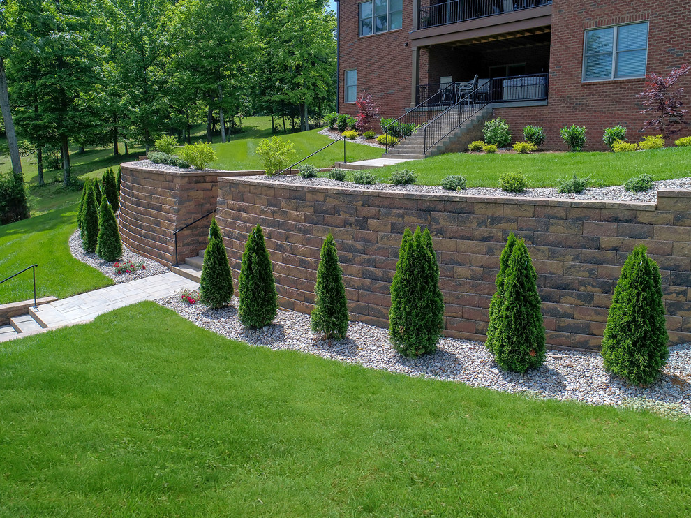 Two Tier Retaining Wall - Traditional - Landscape - Louisville - by ...