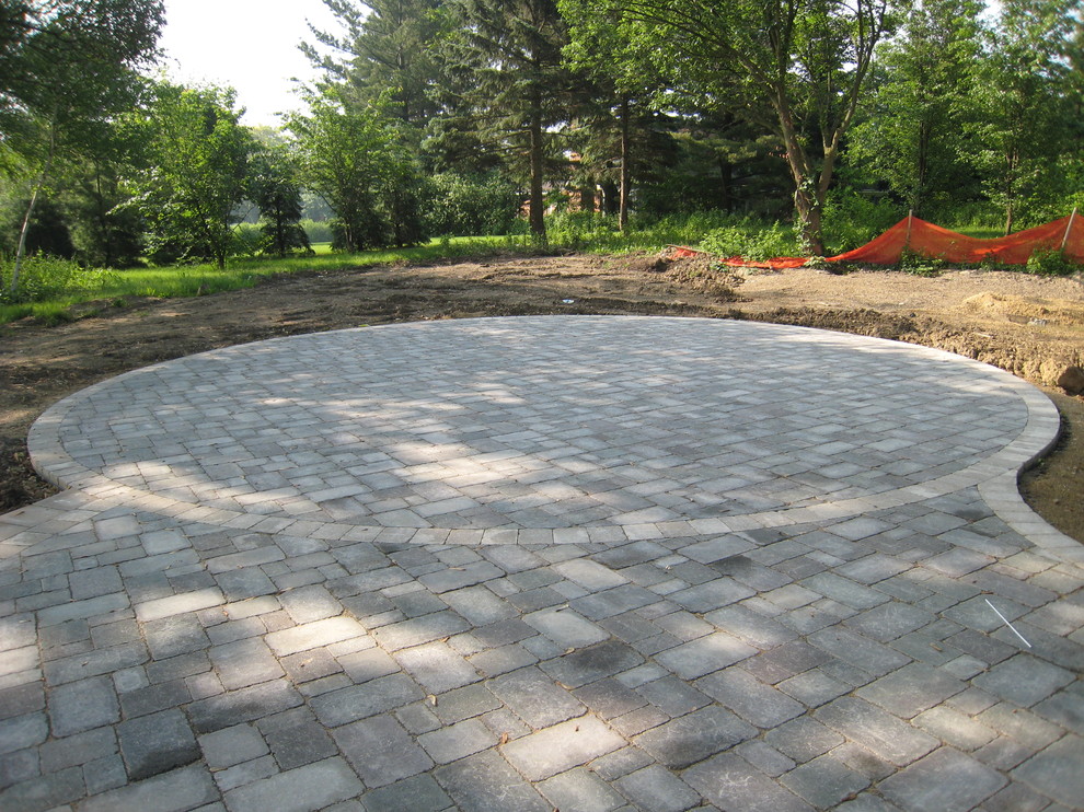 Unilock Brick Patios - Traditional - Patio - Chicago - by Whispering ...