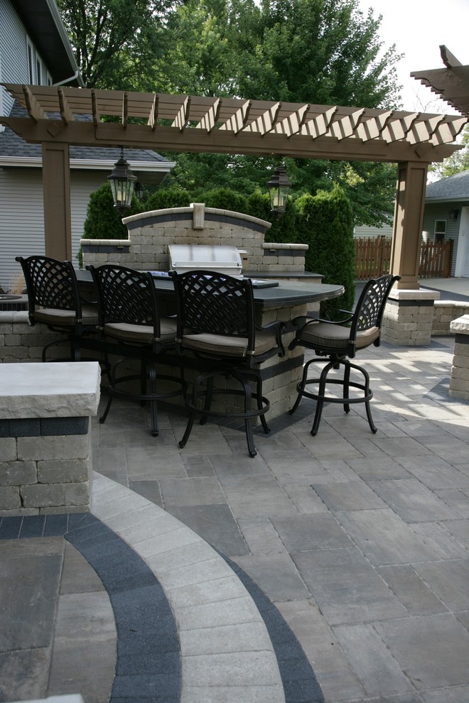 Unilock Brick Pavers - Traditional - Patio - Chicago - by JR's Creative ...