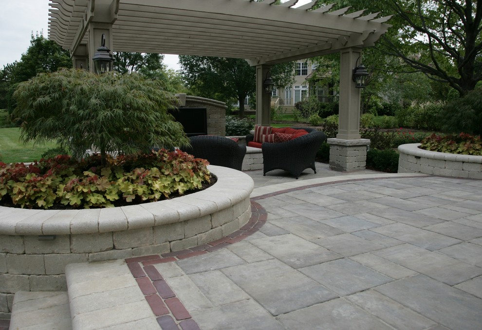 Unilock Brick Pavers - Traditional - Patio - Chicago - by JR's Creative ...