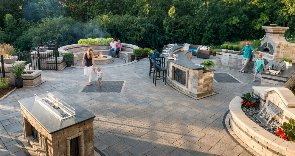 Unilock Copthorne - Patio - New York - by Astro Masonry | Houzz